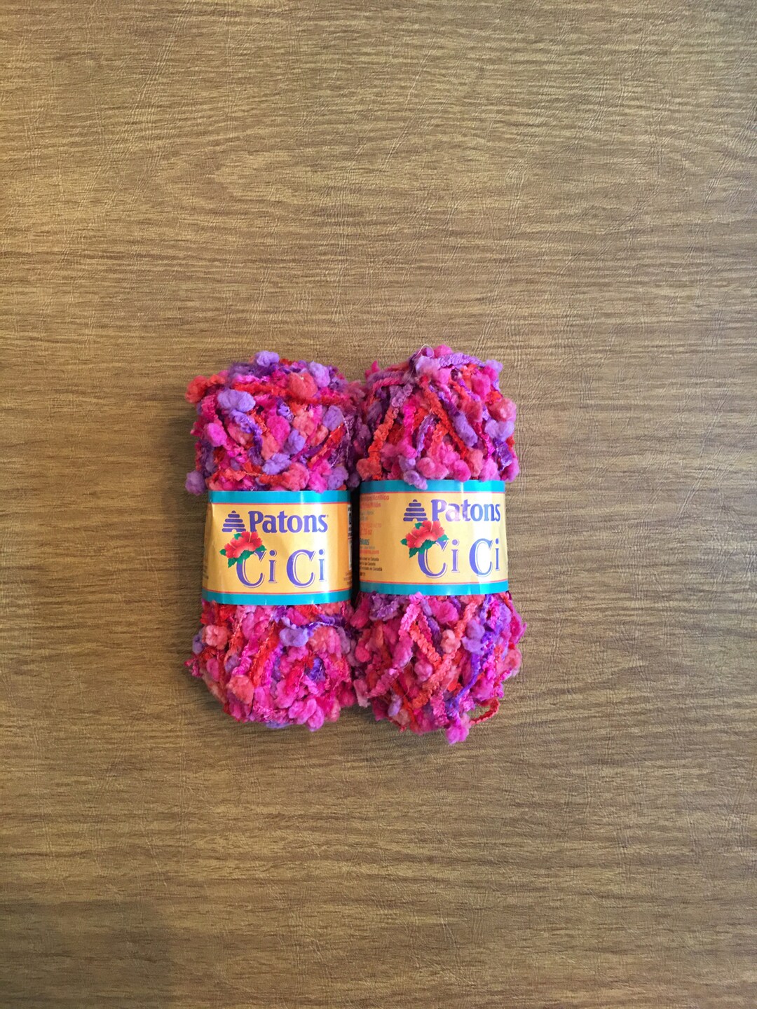 Patons Ci Ci - Color: Calypso (ombre of Hot Pink, Red, & Purple) - 2 ...