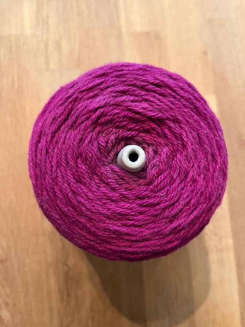 Abbey Rose #32 (deep Magenta) Cotton Yarn Cone - 15.4 Oz, Worsted ...
