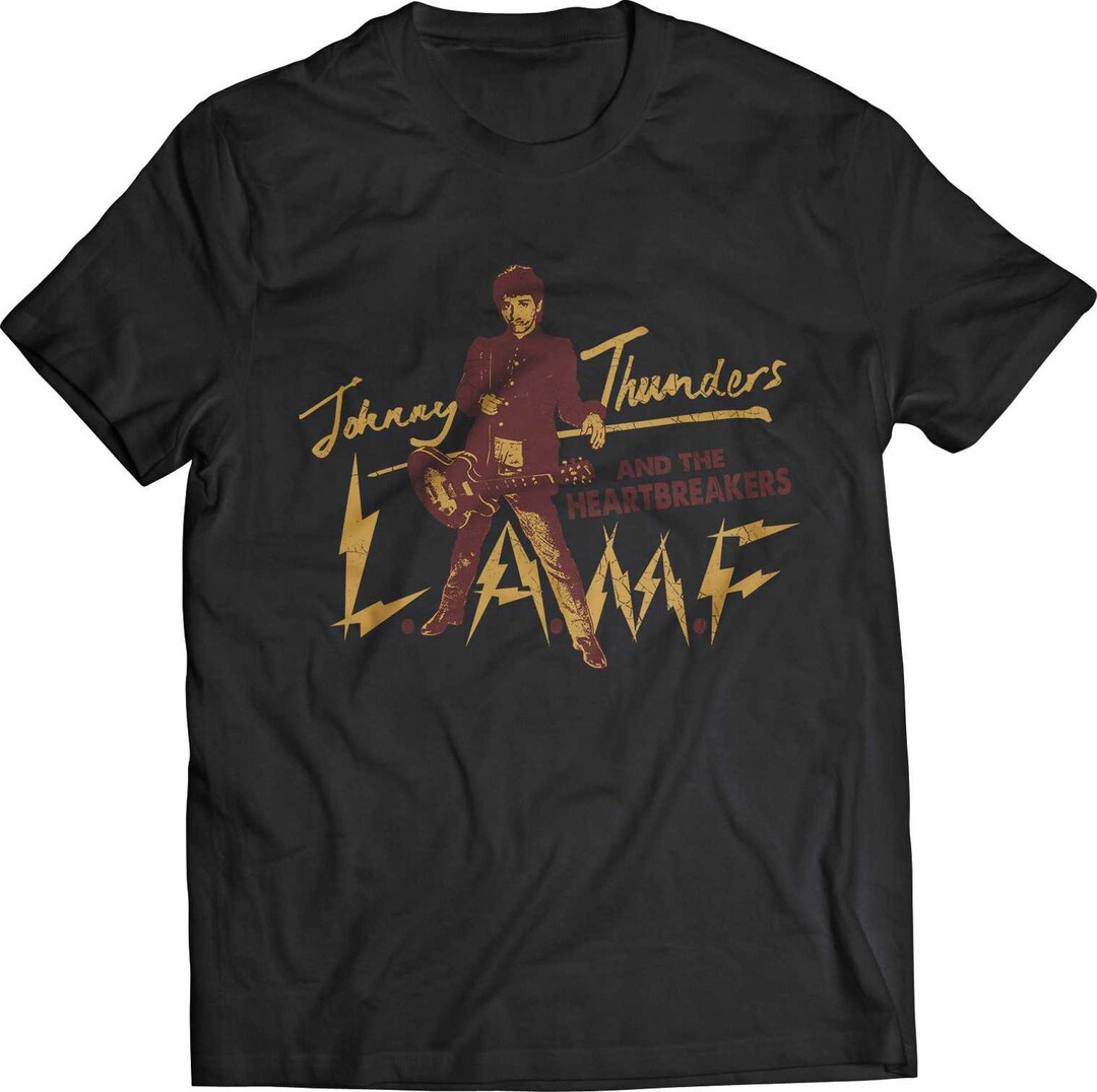 JOHNNY THUNDERS "bolts" T-shirt - Etsy