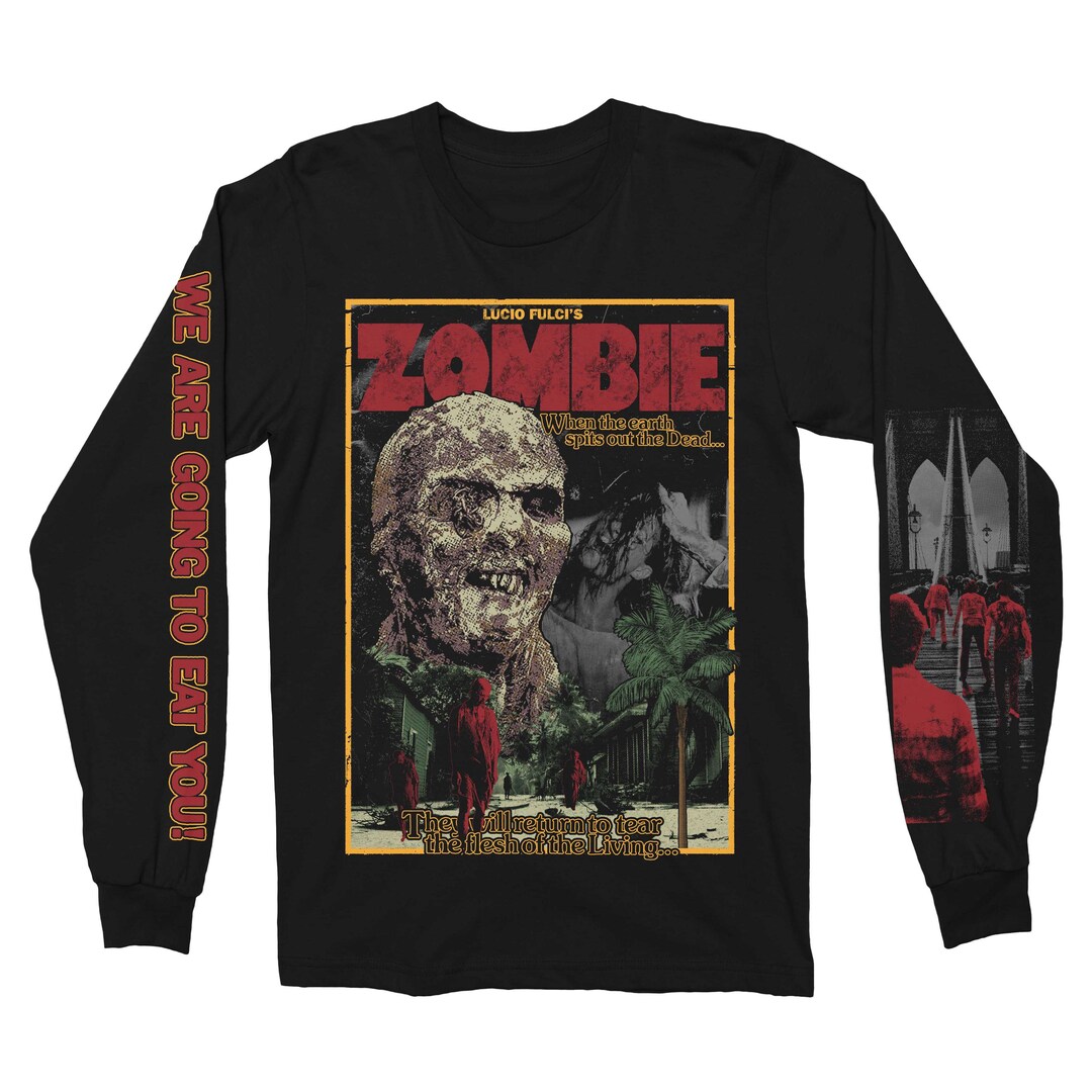 LUCIO FULCI'S ZOMBIE "spit Out" Long Sleeve T-shirt - Etsy