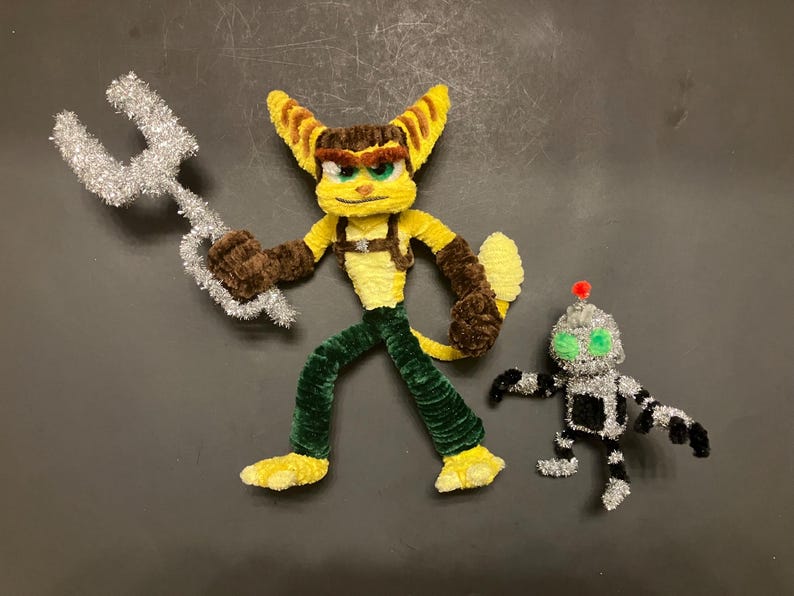 Ratchet and Clank Inspired Figures - Etsy