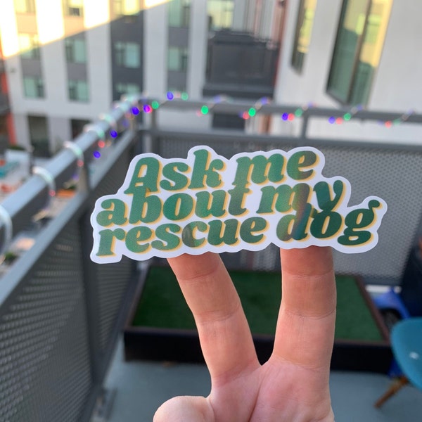 I Love My Rescue Dog - Etsy