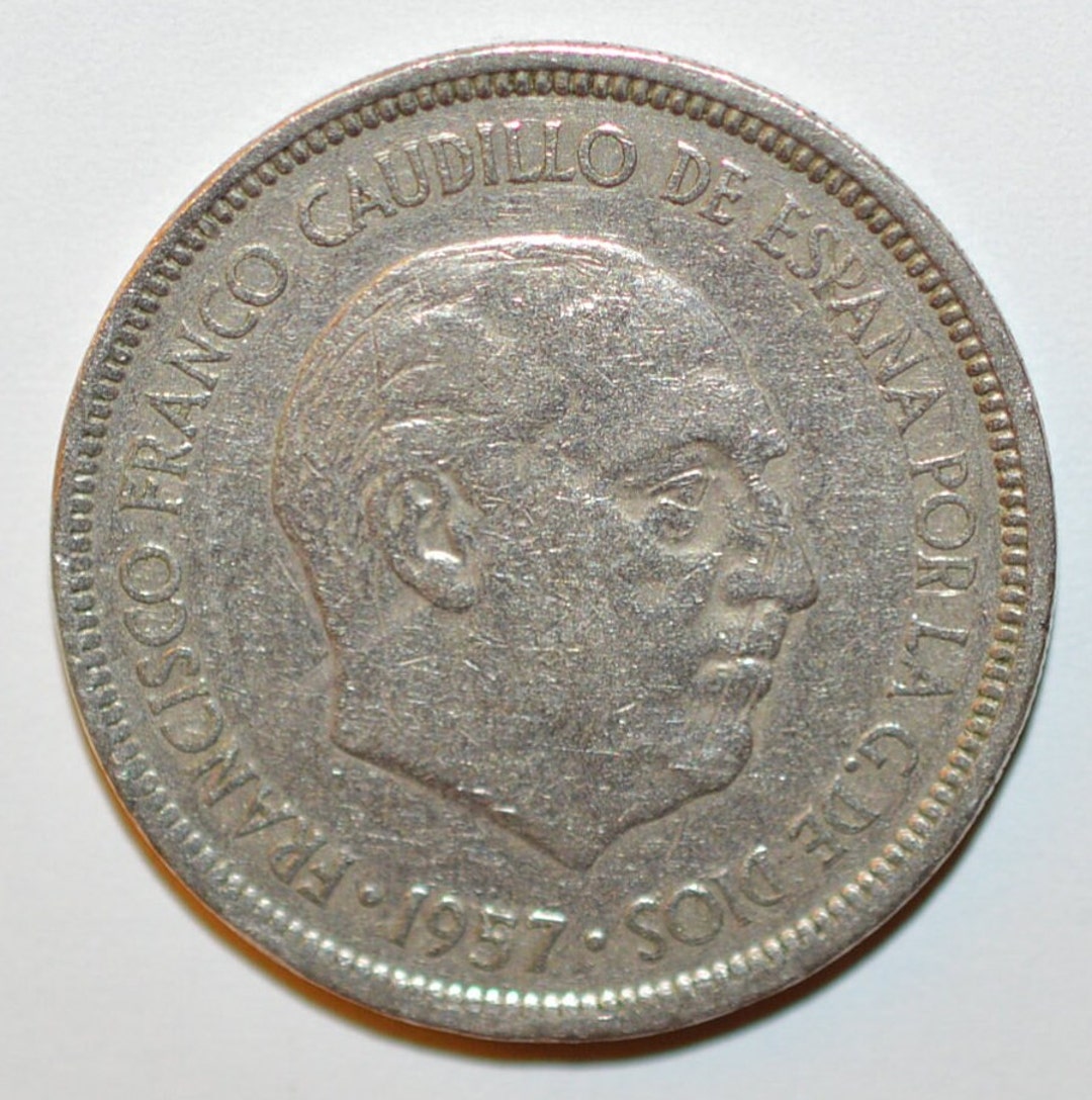 Spain 5 Ptas 1957. Francisco Franco Coin - Etsy