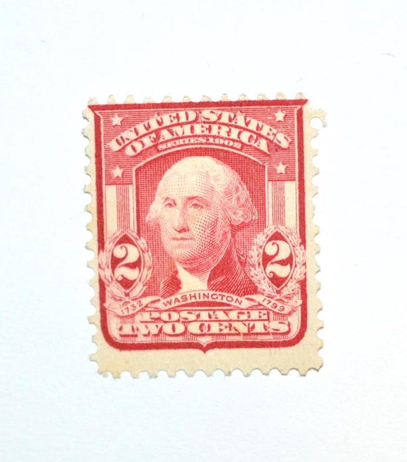 United States Postage U.S. Rare - Washington Red Stamp 1902. 2 Cents ...