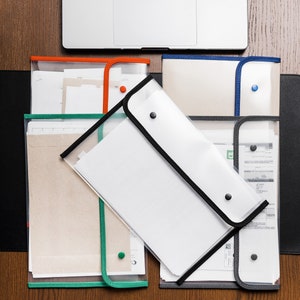 Set of 5 Clear Folder Organizer, Document Holder, Sticker Organizer ...