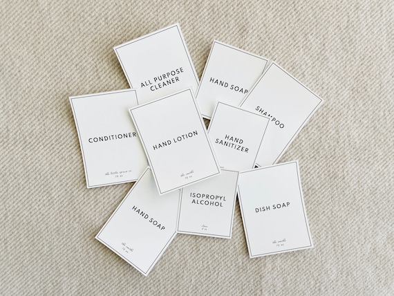 Minimalist Labels Custom Labels Home Organization Hand - Etsy
