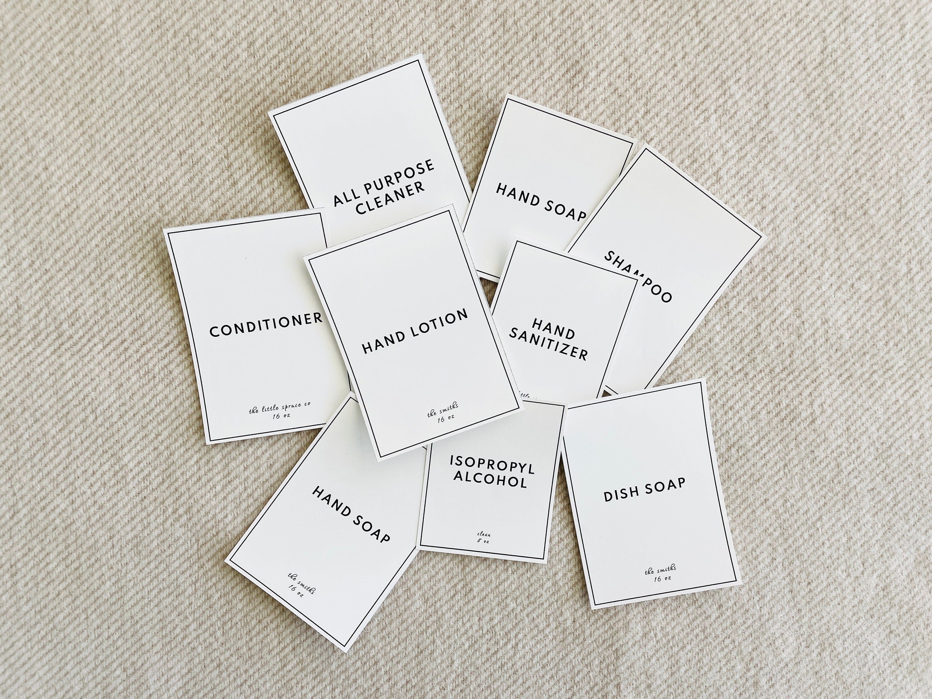 Minimalist Labels Custom Labels Home Organization Hand - Etsy