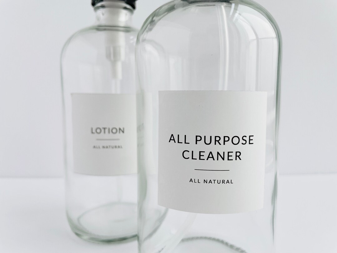 Minimalist Labels, Custom Labels, Kitchen Organization, Hand Soap, Dish ...