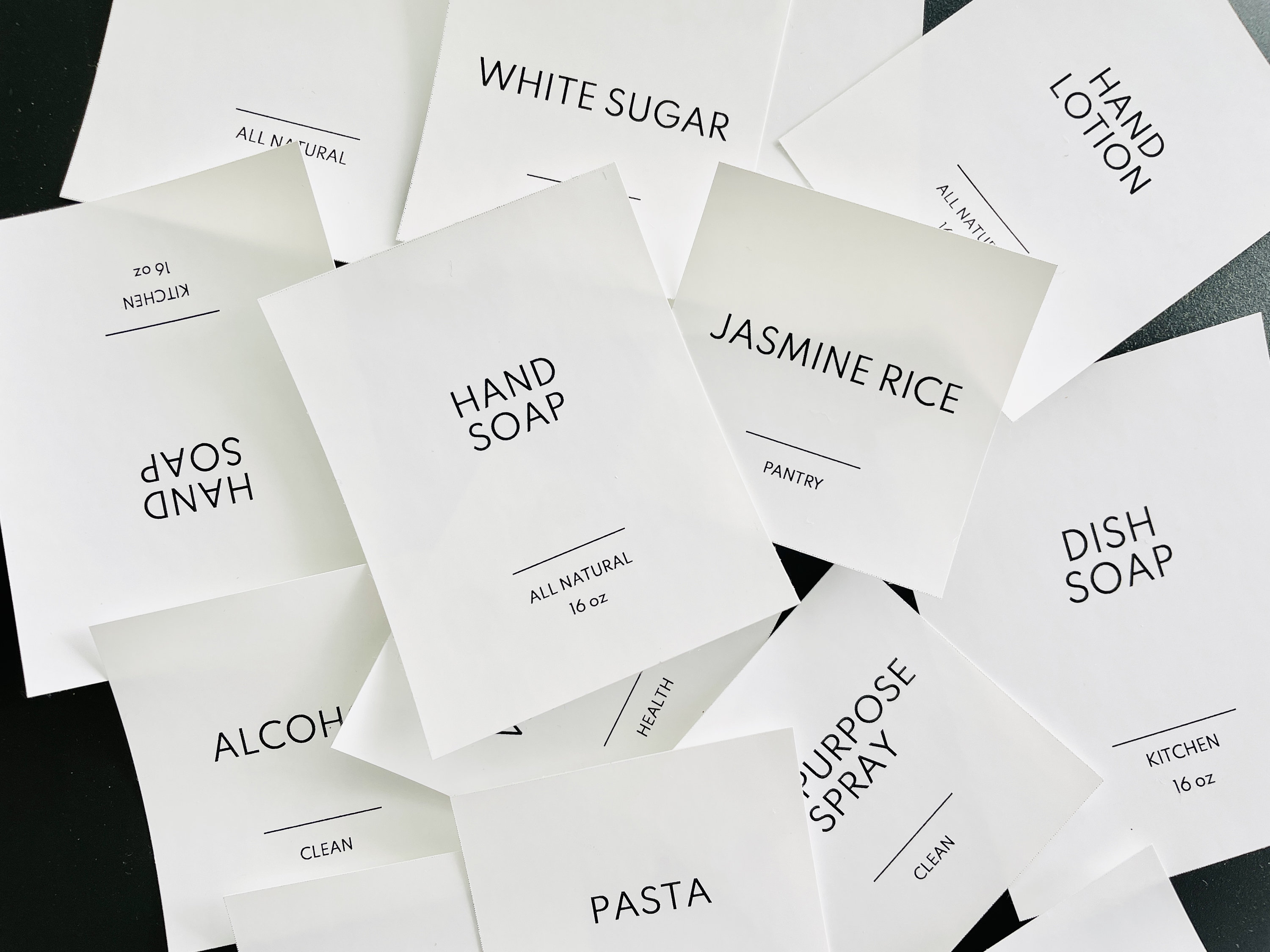 Minimalist Labels Custom Labels Home Organization Hand - Etsy