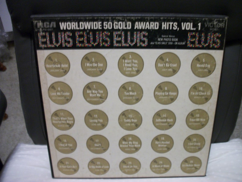 Elvis Collectible Worldwide 50 Gold Award Hits Vol. 1 - Etsy