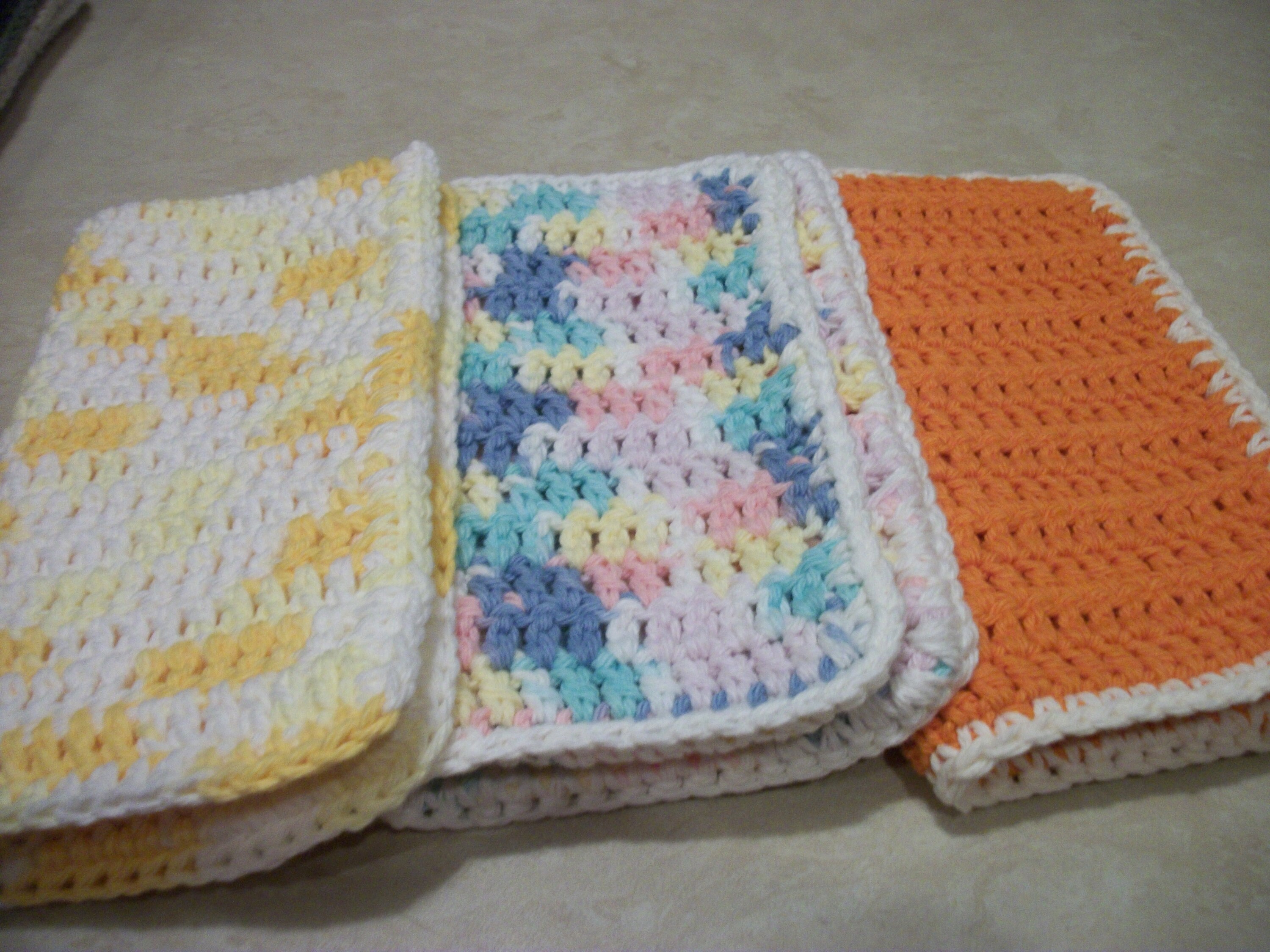 Homemade Crochet Pot Holders Different Colors Extra Thick - Etsy