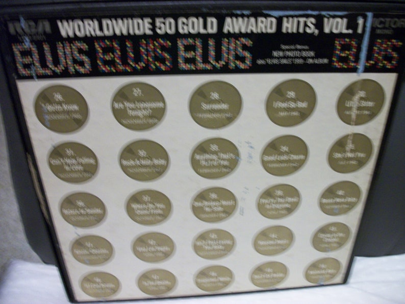 Elvis Collectible Worldwide 50 Gold Award Hits Vol. 1 - Etsy