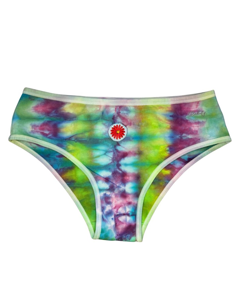 Billy Strings Red Daisy Tie Dye Cotton Cheeky Underwear Mermaids Dream ...