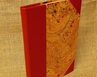 Red Marbled Paper - Etsy