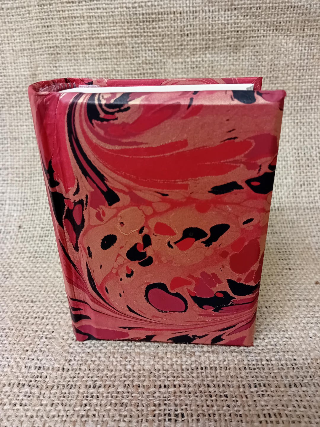 Marbled Notebook - A7 (ish) - Marbled Paper - Journal - Travel Journal ...