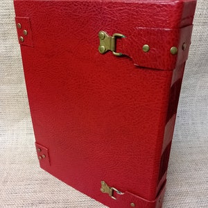 Large Red Journal With Leather and Brass Clasps - Life Journal ...