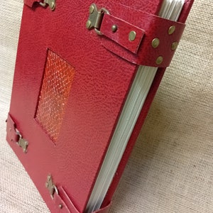 Large Red Journal With Leather and Brass Clasps - Life Journal ...