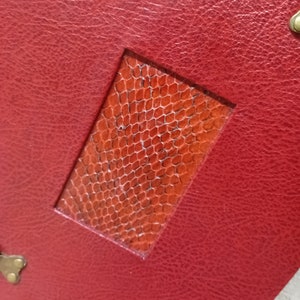 Large Red Journal With Leather and Brass Clasps Life Journal Journal ...
