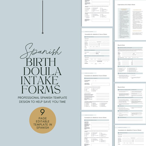 Spanish Intake Forms - Etsy