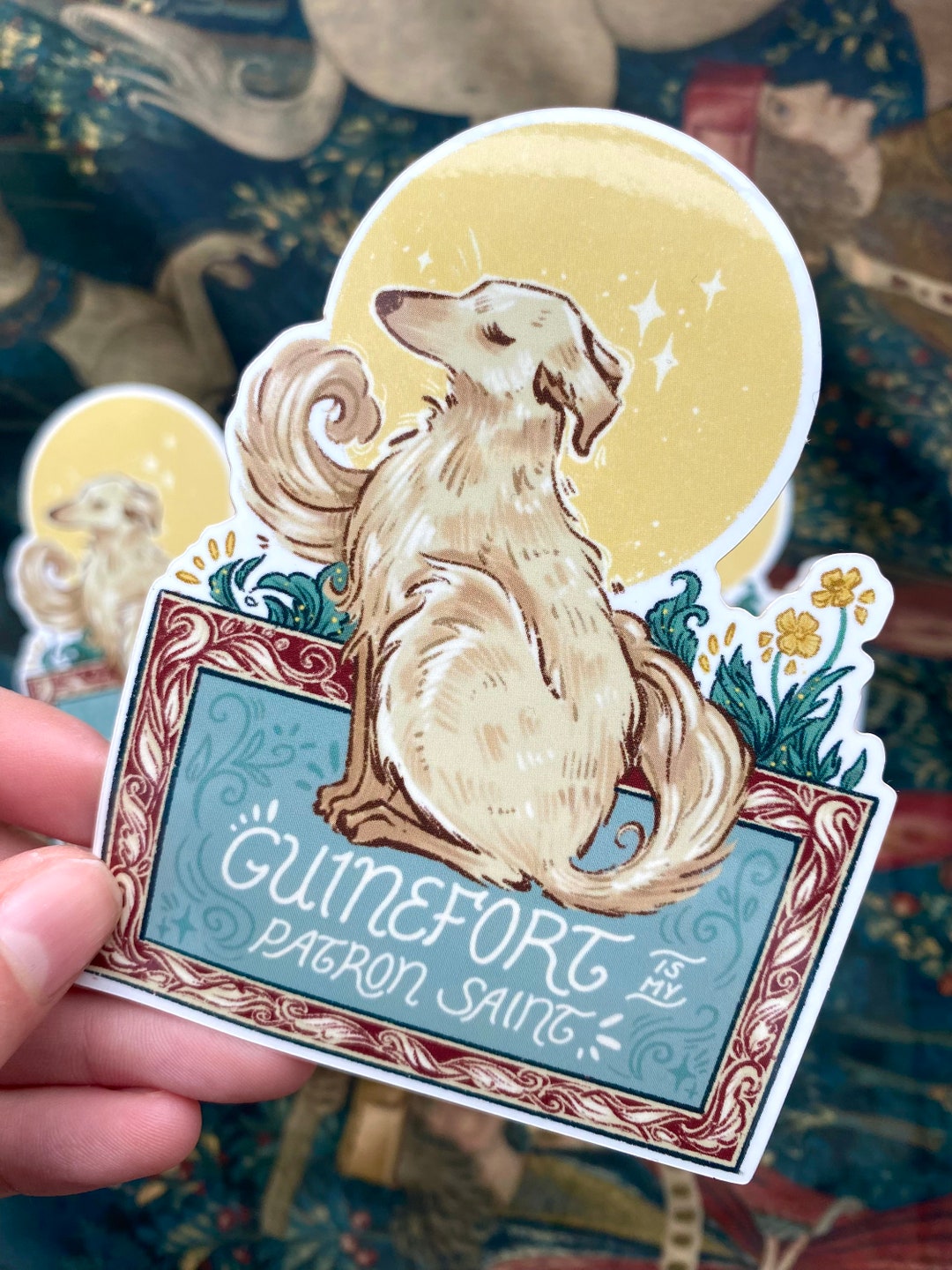 Saint Guinefort Patron Saint Sticker | Medieval Folk Saint/dog Saint ...
