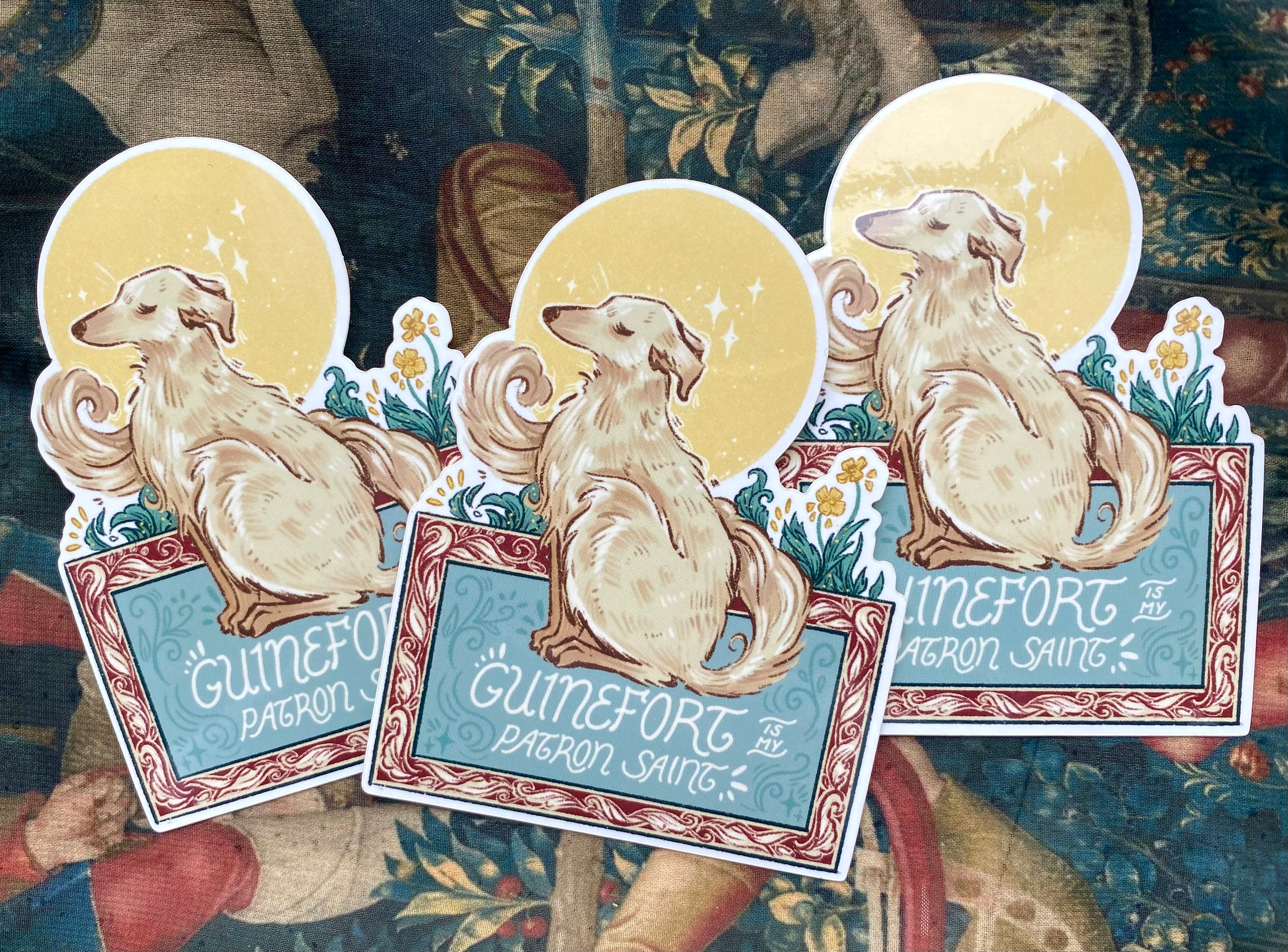 Saint Guinefort Patron Saint Sticker Medieval Folk Saint/dog - Etsy