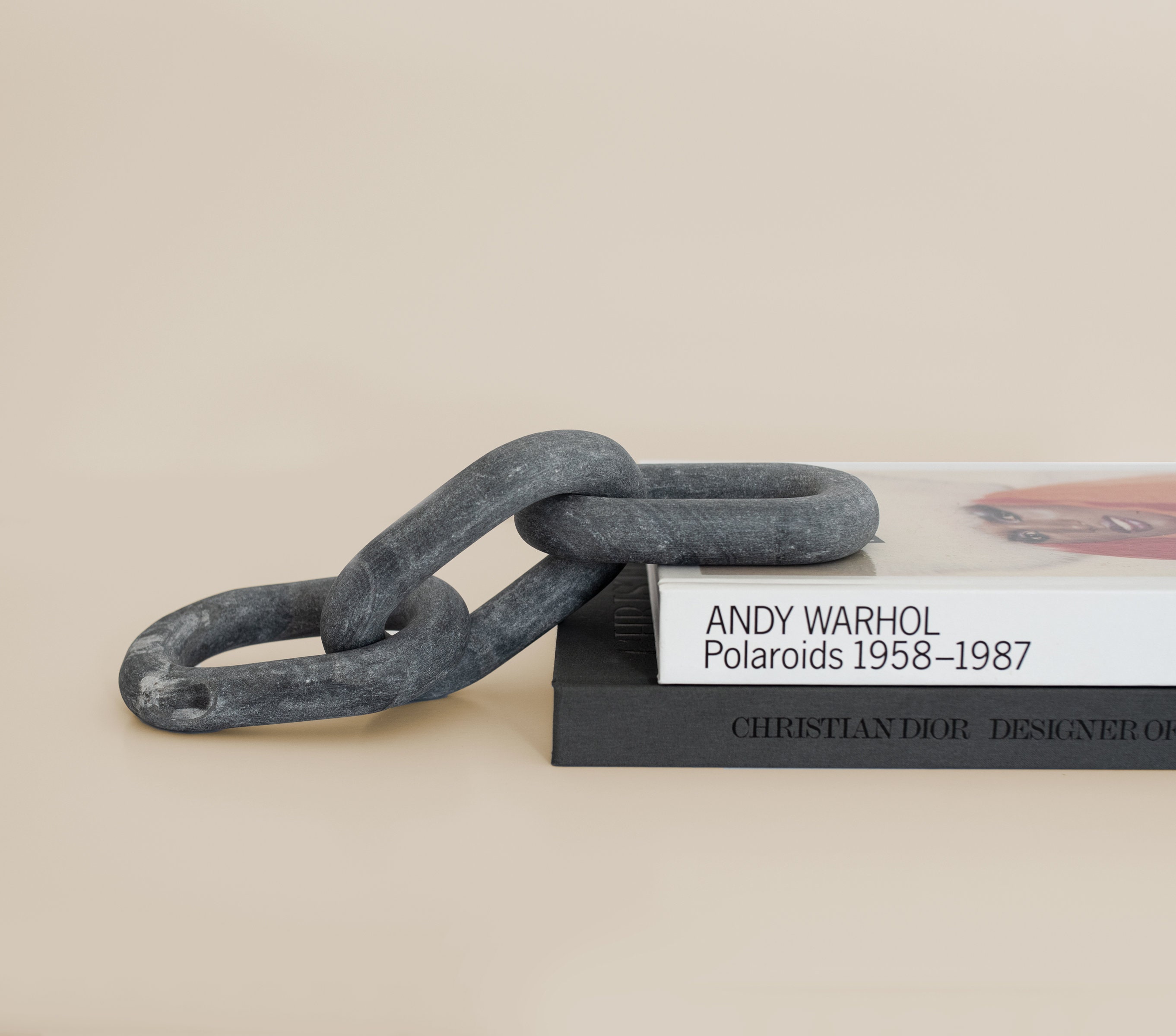 Marble 3-link Chain Sculpture Available in Black and White - Etsy UK