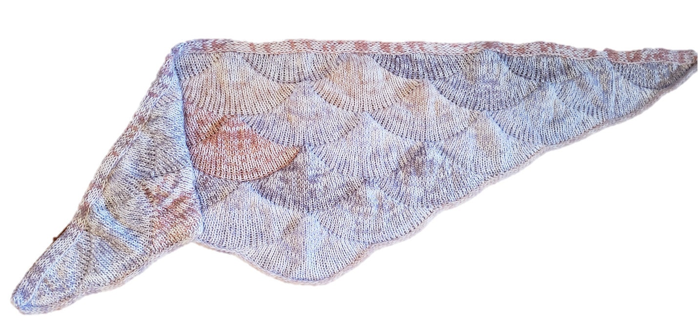 Seashell Shawl Pattern to Machine Knit in Three Gauges by Diana ...