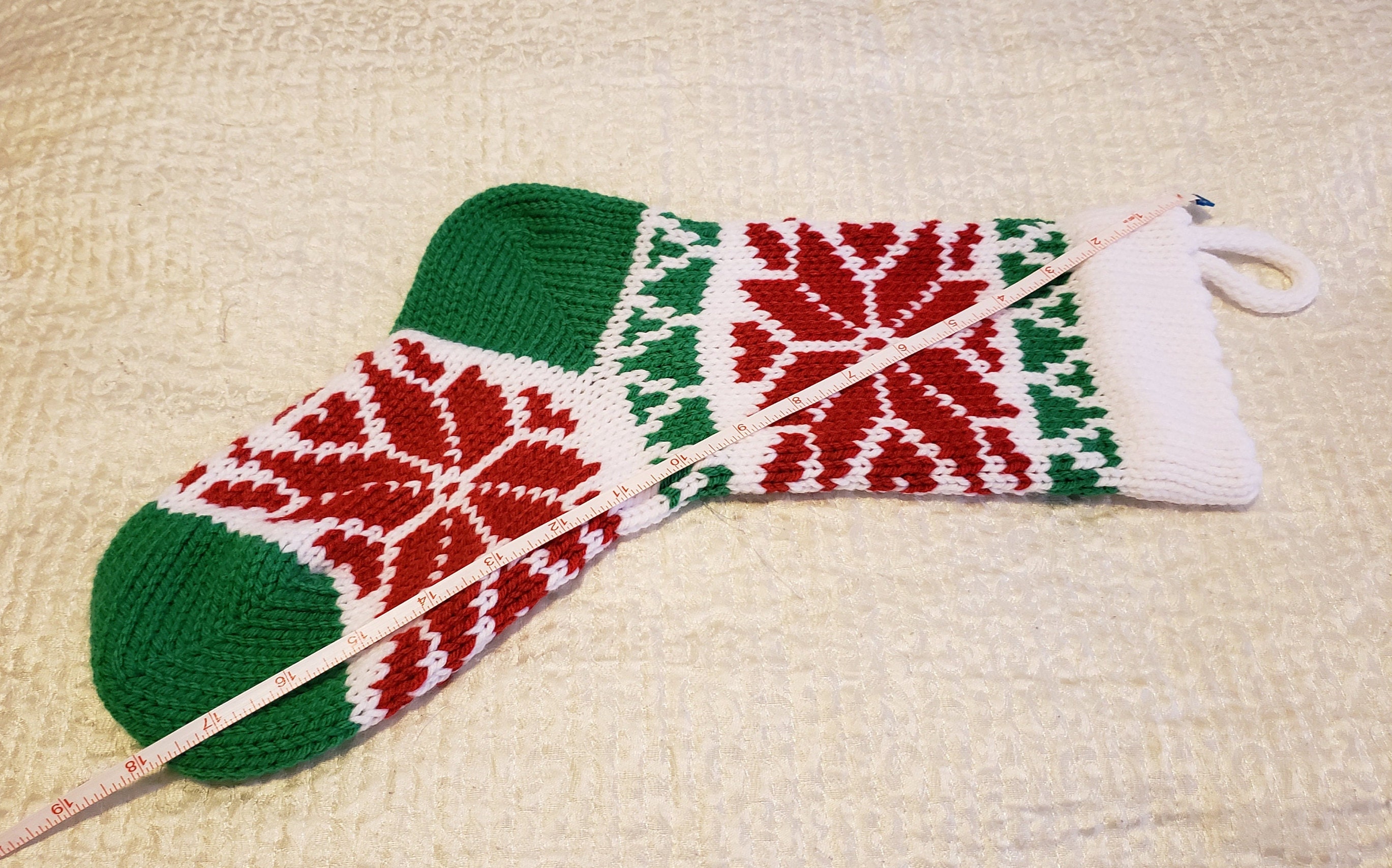 Christmas Stocking to Machine Knit by Diana Sullivan - Etsy