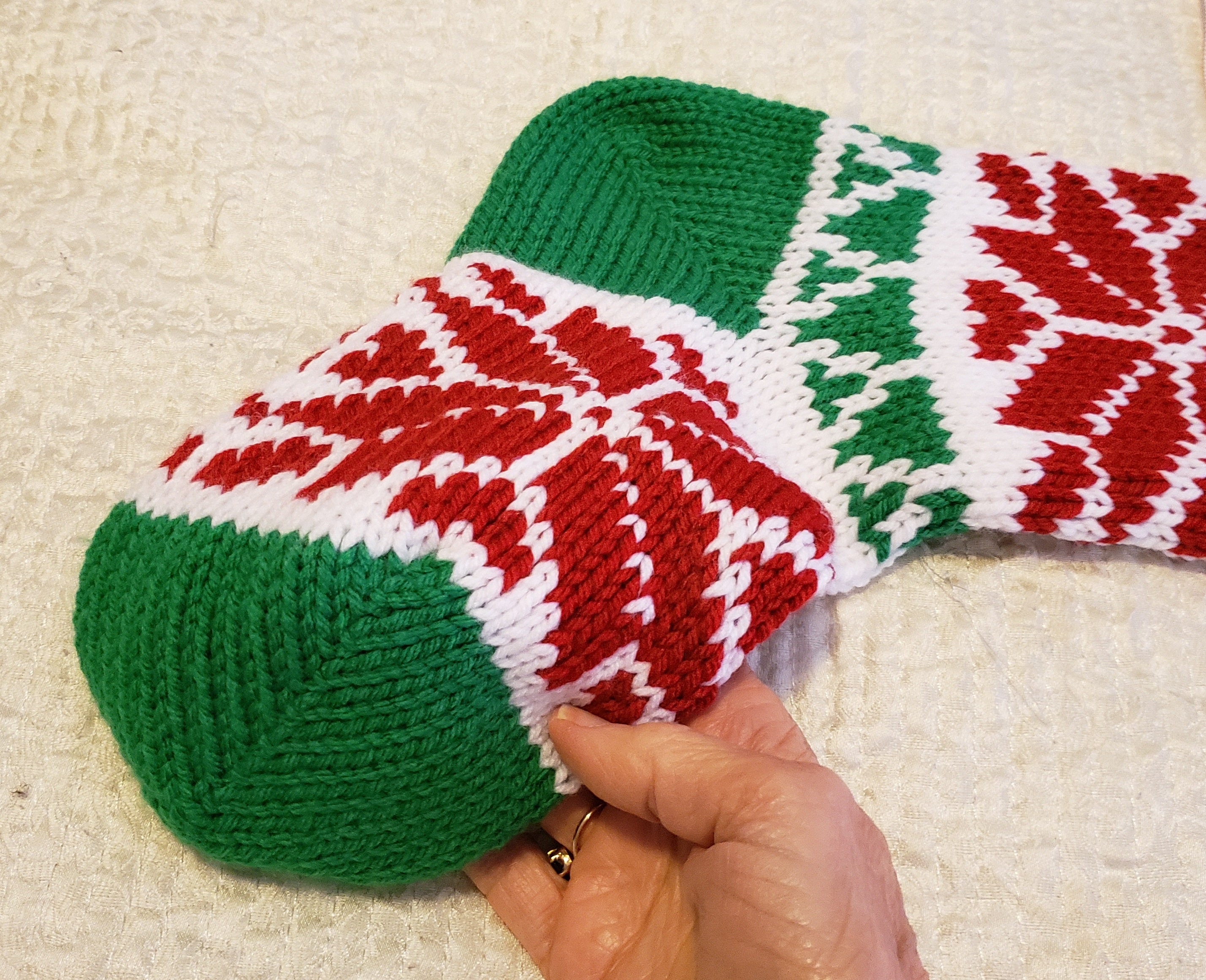 Christmas Stocking to Machine Knit by Diana Sullivan - Etsy