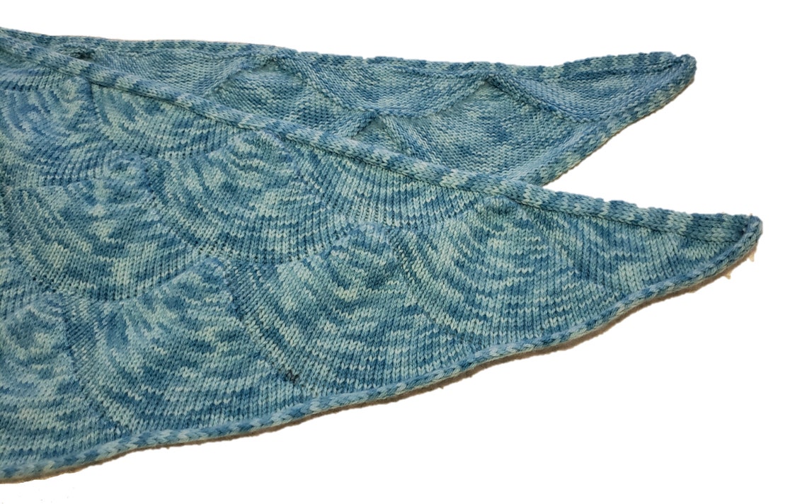 Seashell Shawl Pattern to Machine Knit in Three Gauges by Diana ...