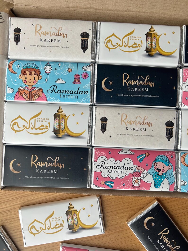 Personalised Ramadan Chocolate Bar Customised Handmade Muslim Islamic ...