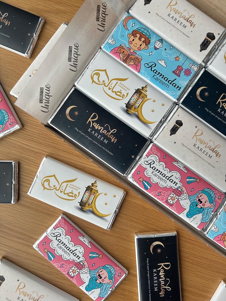 Personalised Ramadan Chocolate Bar Customised Handmade Muslim Islamic ...