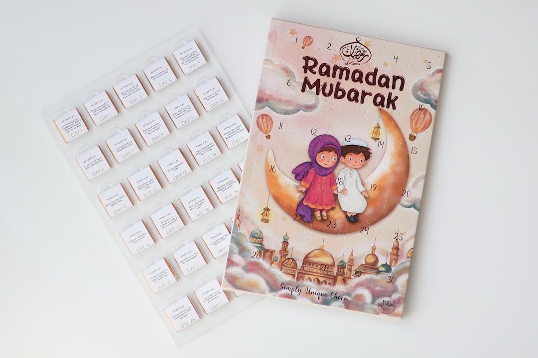 Personalised Ramadan Advent Bundle Chocolate Calendar Prayer Checklist ...