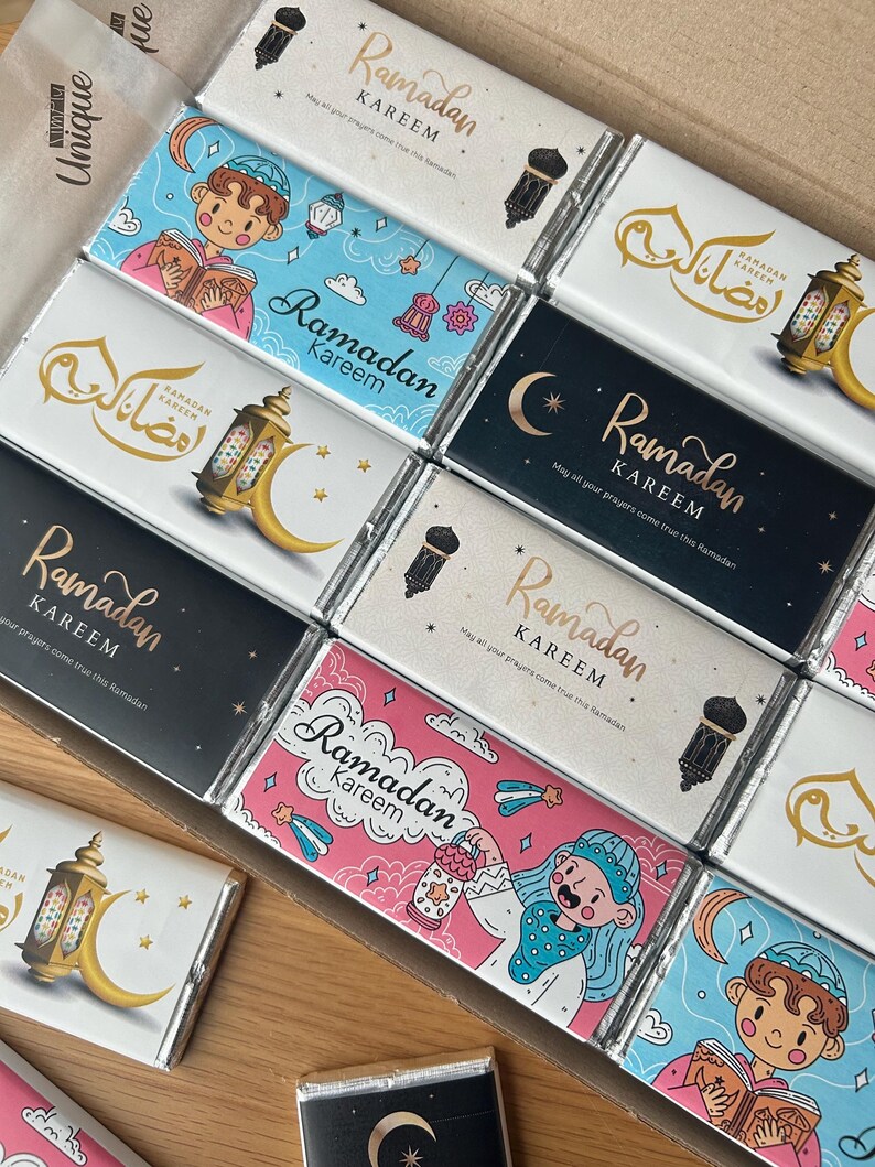 Personalised Ramadan Chocolate Bar Customised Handmade Muslim Islamic ...