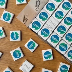 Business Custom Personalised Chocolate Favours Handmade Square Small ...