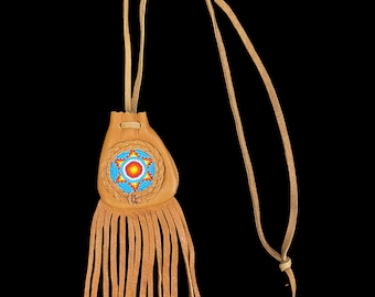 Native American Beaded Medicine Bag - Etsy