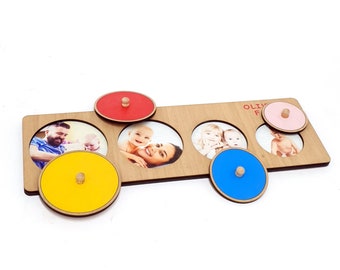 Personalized Photo Puzzle for Baby Girl or Baby Boy Wooden Name Puzzle ...