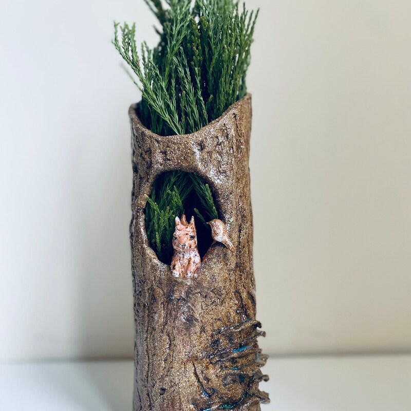 Log Vase - Etsy