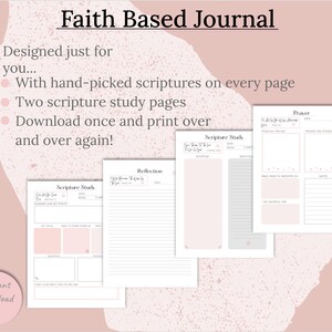 Prayer Journal, Bible Study Printable, Bible Study Guide, Faith Based ...