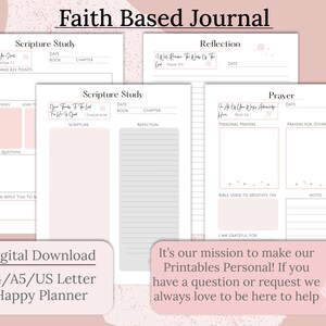 Prayer Journal Bible Study Printable Bible Study Guide - Etsy