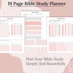 Prayer Journal Printable, Bible Study Planner, Bible Study Guide, Bible ...