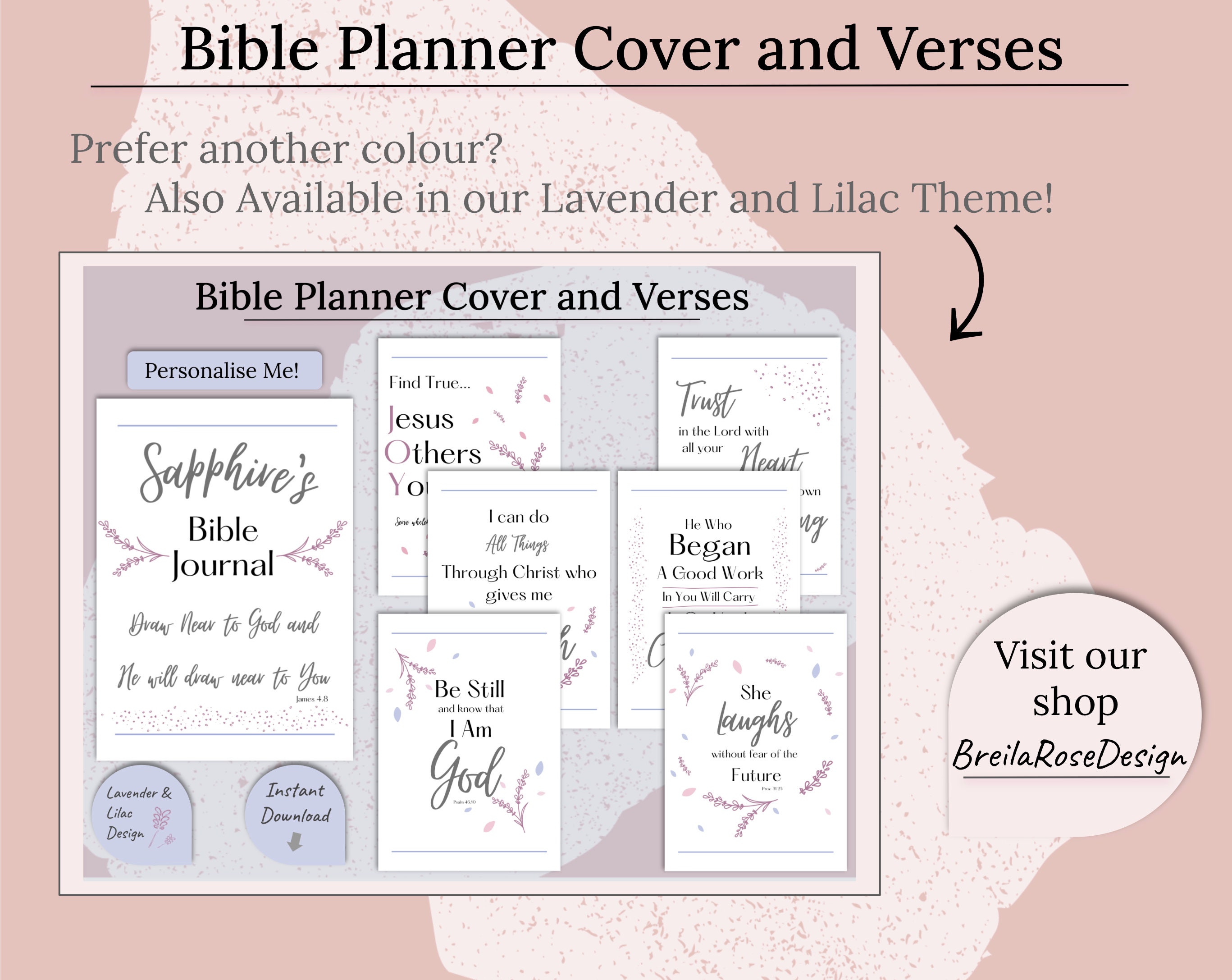Bible Quotes Christian Quotes Bible Planner Cover Printable - Etsy