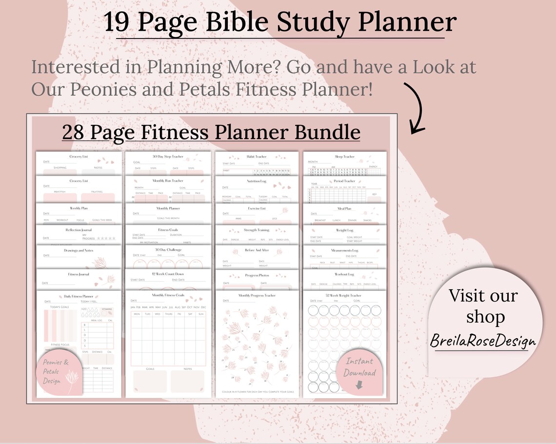 Prayer Journal Printable Bible Study Planner Bible Study | Etsy