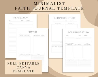 Prayer Journal, Bible Study Printable, Faith Based Journaling ...