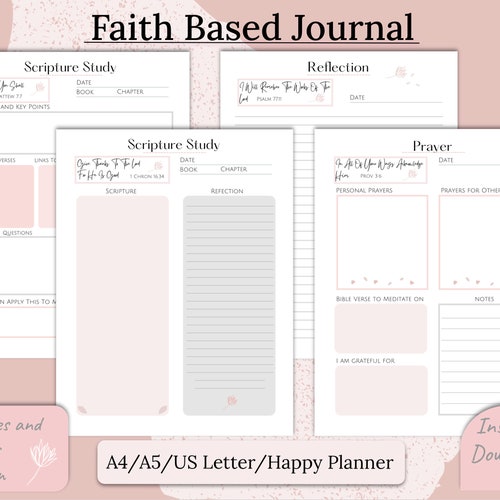 Prayer Journal Printable Bible Study Guide Gratitude - Etsy