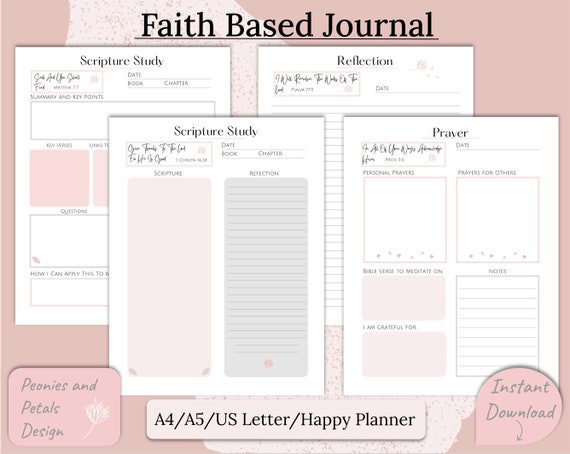 Prayer Journal Bible Study Printable Bible Study Guide - Etsy