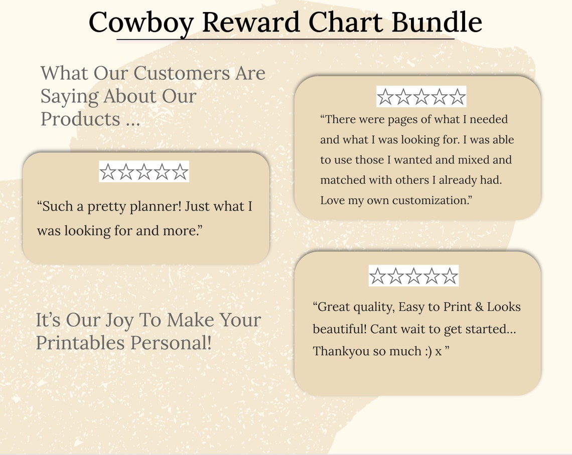 Cowboy Chore Chart for Kids, Chore Chart Bundle, Reward Chart for Boys ...