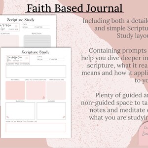 Prayer Journal, Bible Study Printable, Bible Study Guide, Faith Based ...