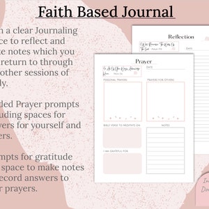 Prayer Journal, Bible Study Printable, Bible Study Guide, Faith Based ...