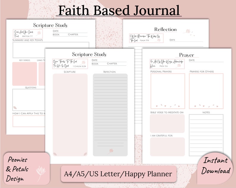 Prayer Journal Bible Study Printable Bible Study Guide - Etsy
